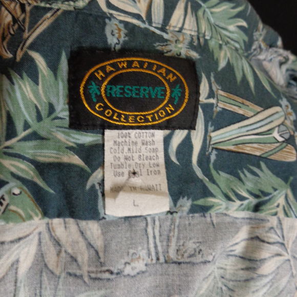 Hawaiian Reserve | Shirts | Vintage Hawaiian Reserve Island Hawaiian ...